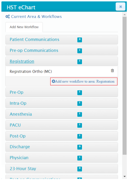 Add or Remove a Workflow